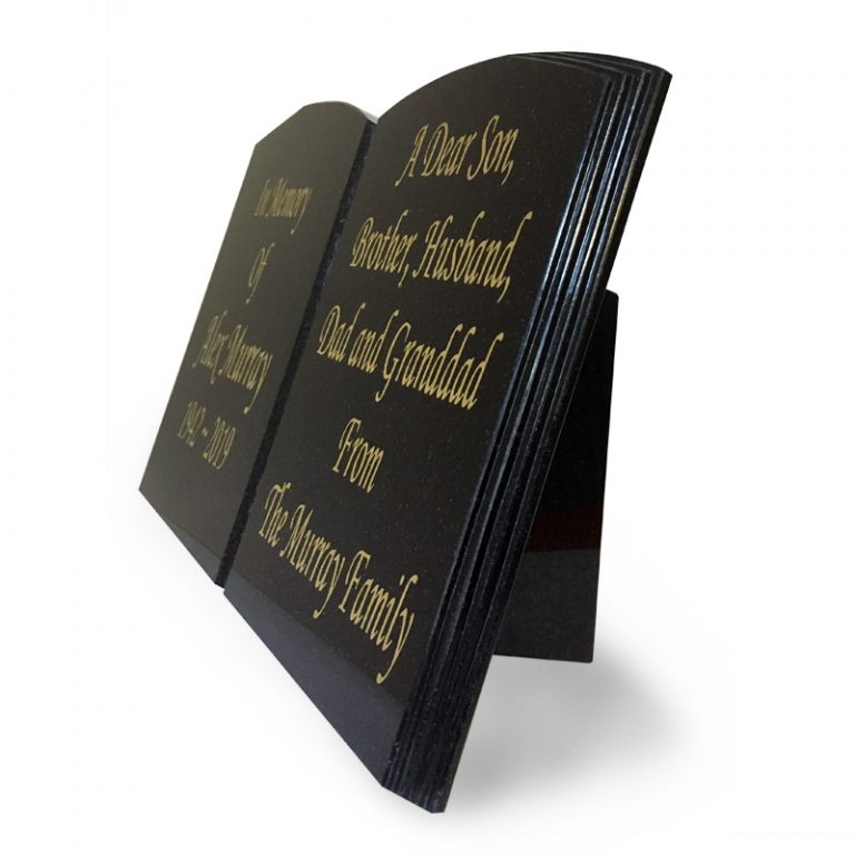 A3 Book Memorial Plaque - Forever Memorials