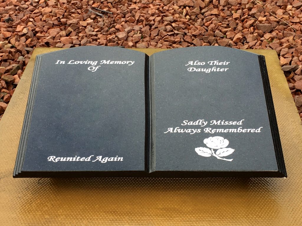 Book Memorial Plaque - Forever Memorials